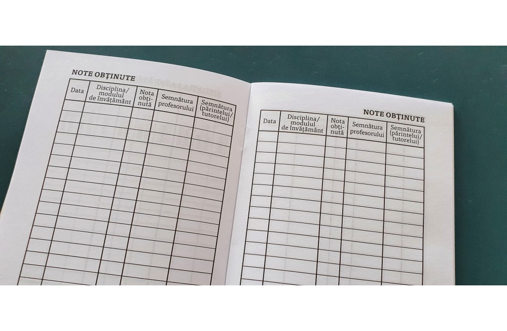 Carnet de elev pentru licee