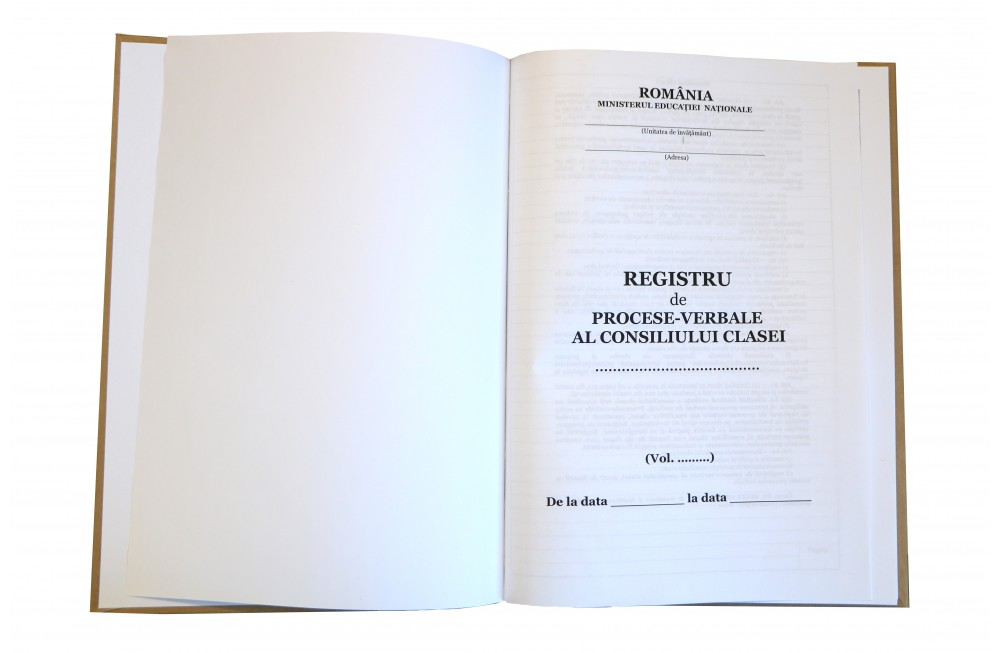 Registru procese verbale al Consiliului Clasei