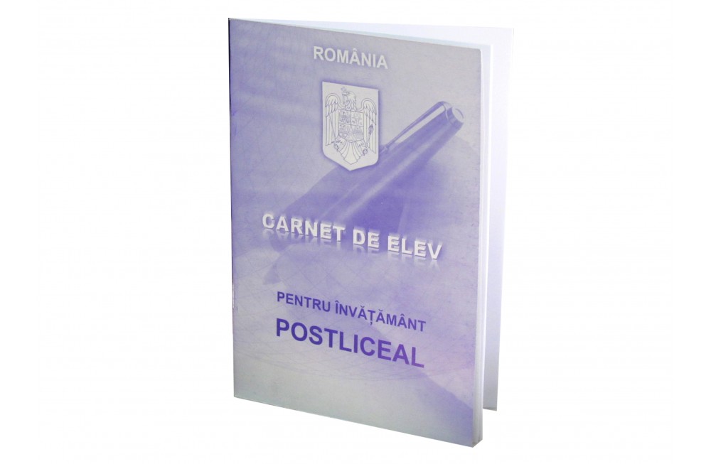 Carnet de elev pentru şcoli postliceale